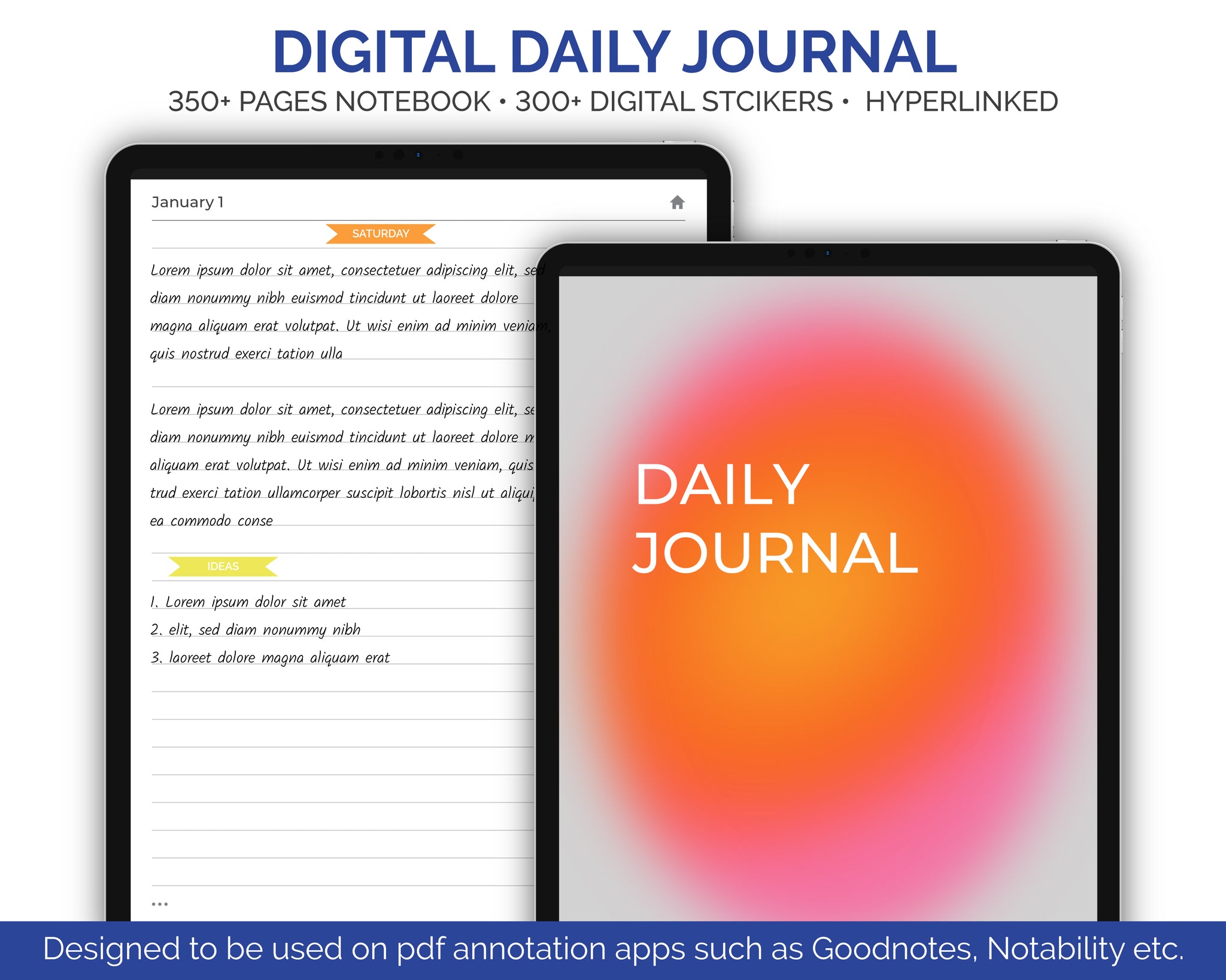 Digital Daily Journal – Anemone Planners