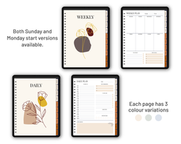 Undated Simple Digital Planner - Boho – Anemone Planners